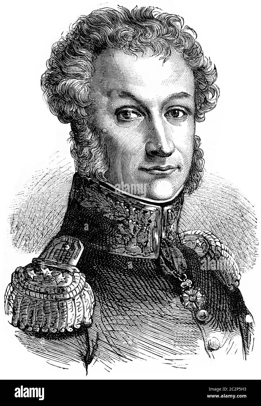 Cambronne, vintage engraved illustration. History of France – 1885 ...