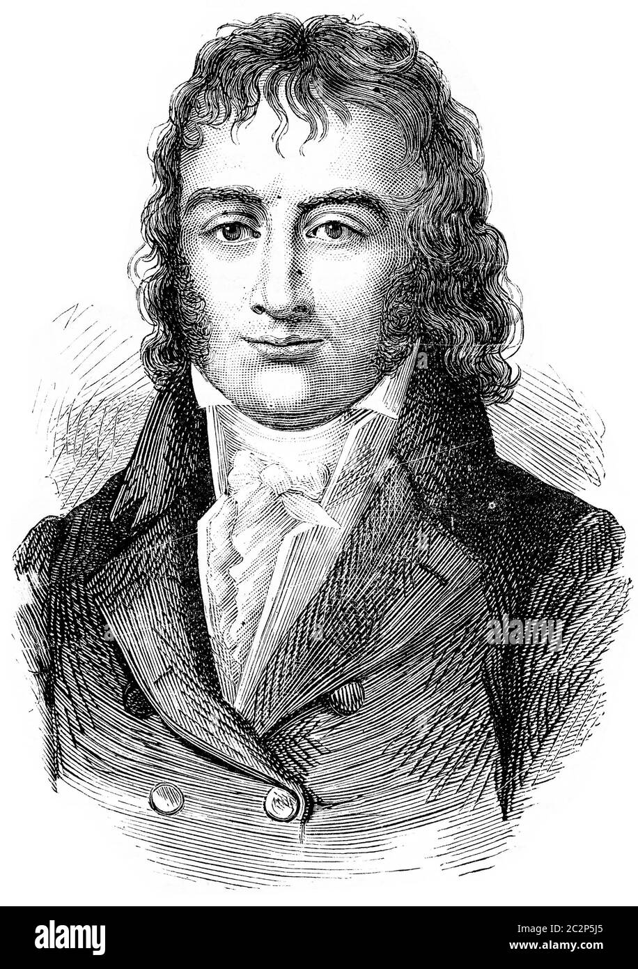 Benjamin Constant, vintage engraved illustration. History of France ...