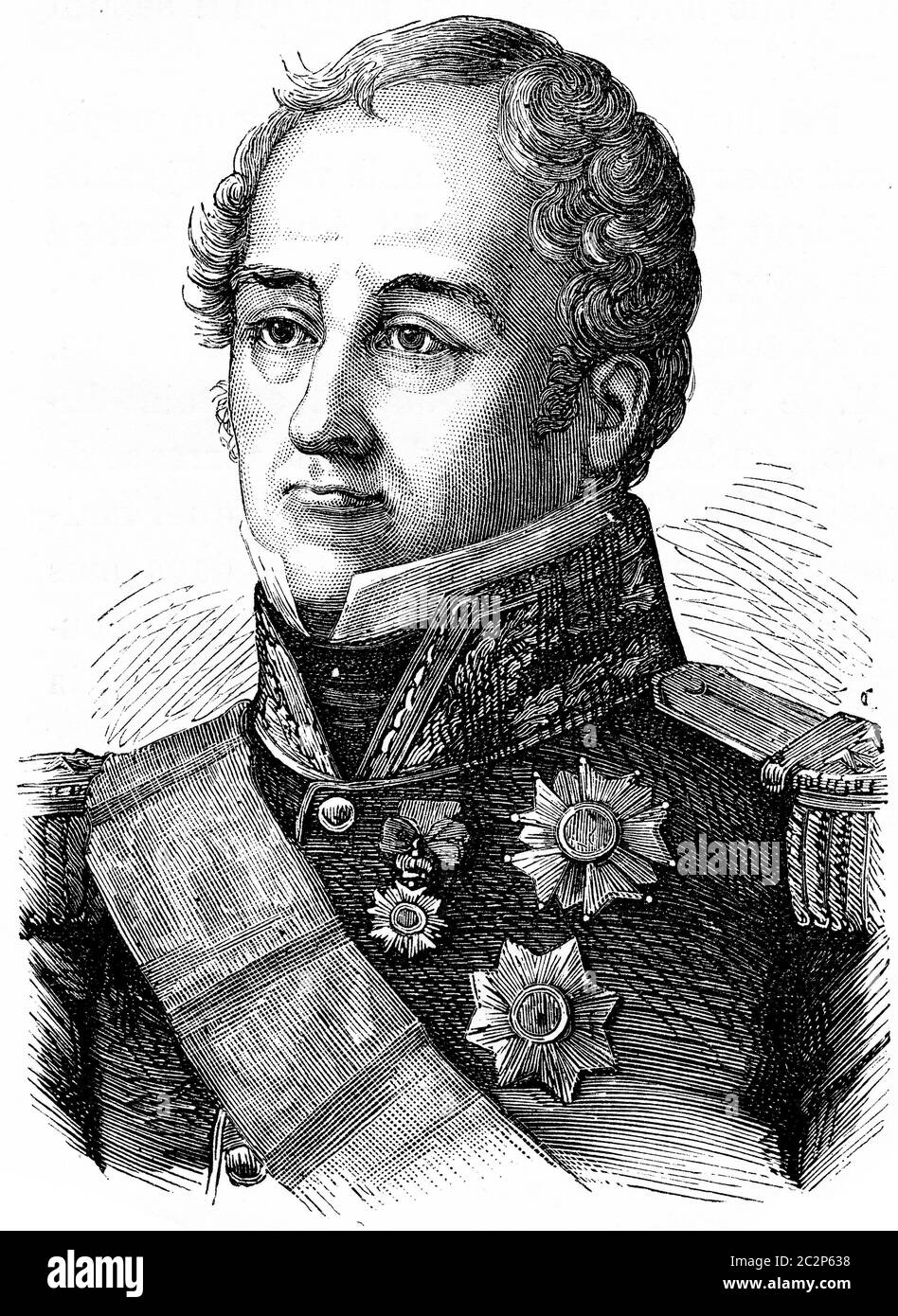 Sebastiani, vintage engraved illustration. History of France – 1885 ...