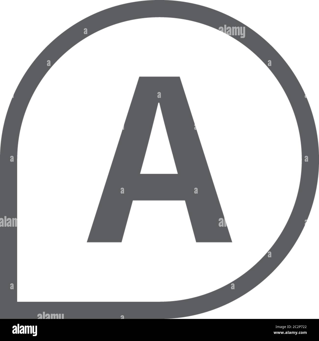 Letter A logo icon flat design concept illustration Stock Vector Image ...