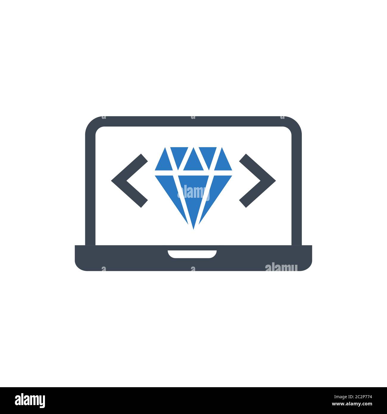 Clean code coding icon Cut Out Stock Images & Pictures - Alamy