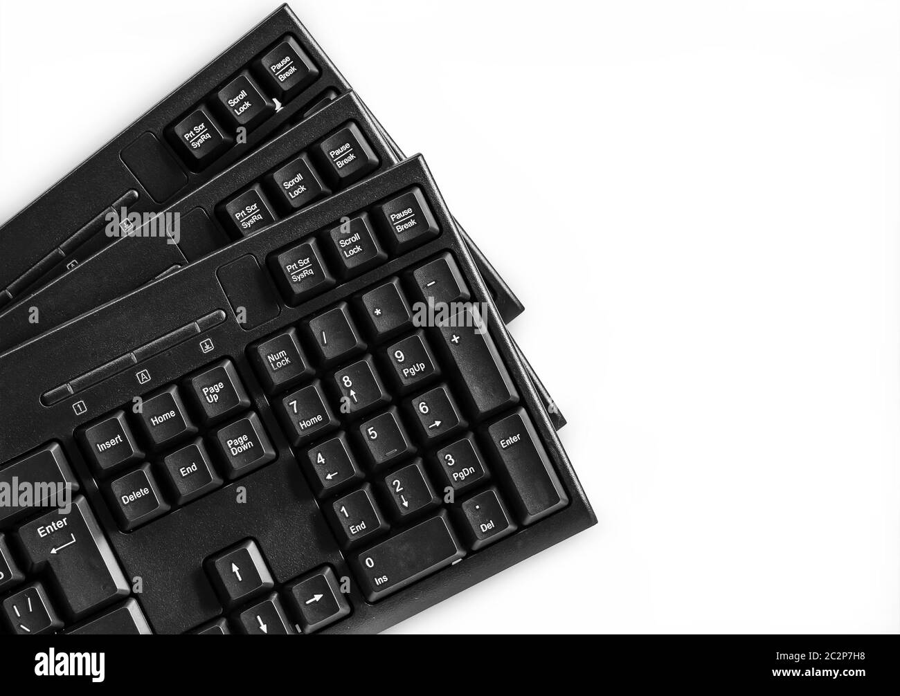 Pc keyboards Black and White Stock Photos & Images - Alamy