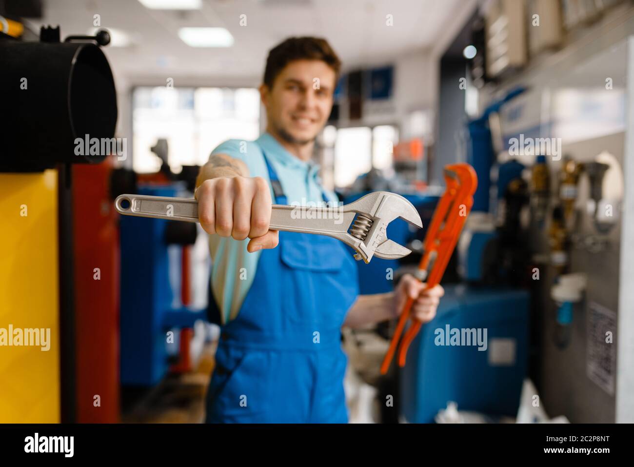 Pipe wrenches hi-res stock photography and images - Alamy