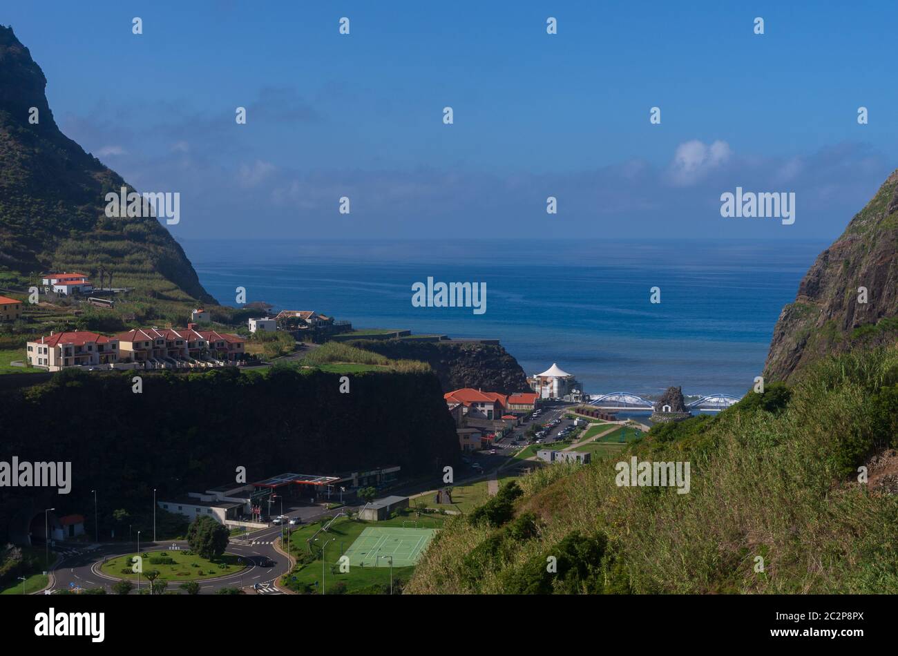 The main street view Stock Photo - Alamy