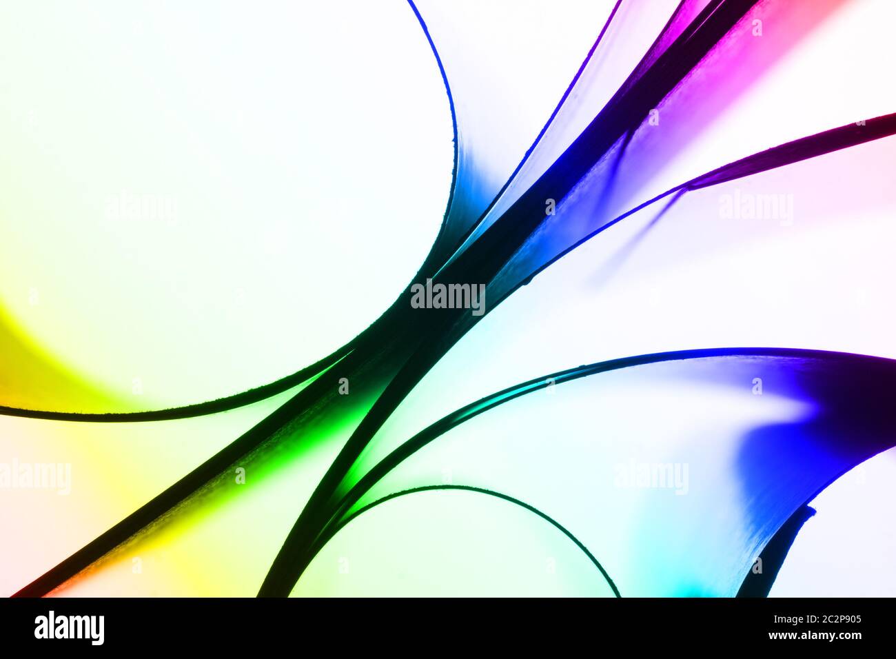 Abstract colorful paper curves. Use for background or texture Stock ...