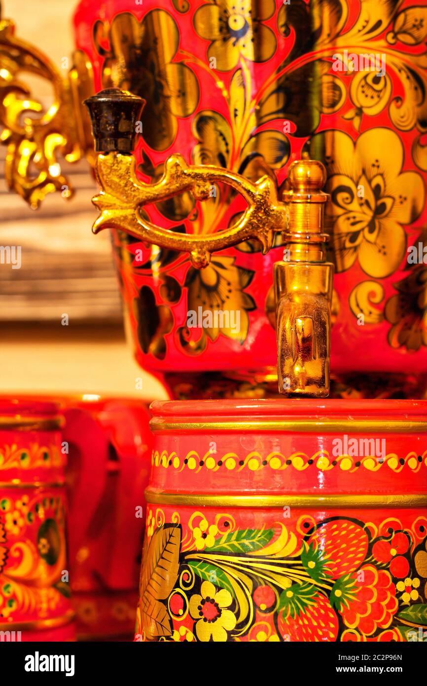 Russian samovar restaurant hi-res stock photography and images - Alamy