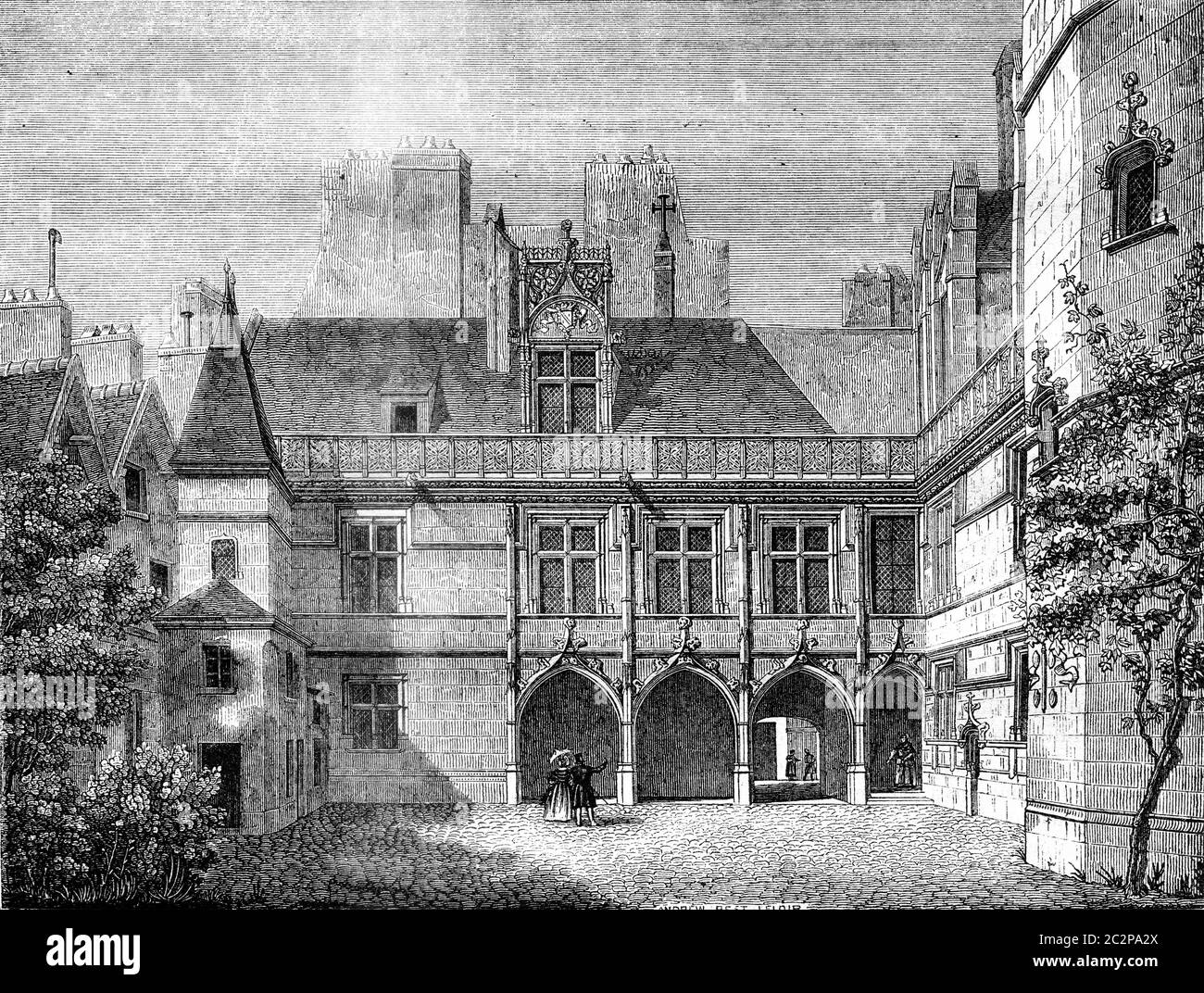 Courtyard of hotel de cluny hi-res stock photography and images - Alamy