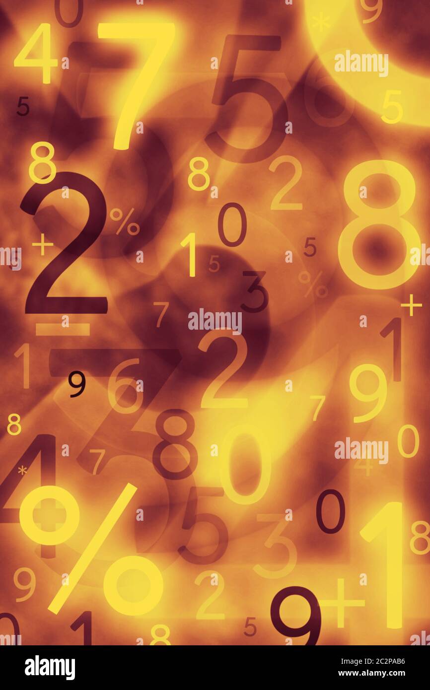 Abstract numbers. Use for background or texture Stock Photo - Alamy