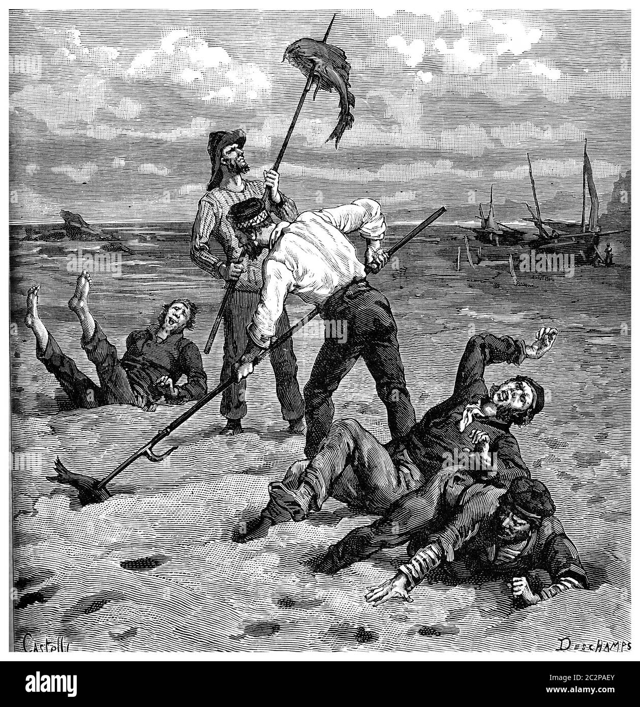 Men in the sand Cut Out Stock Images & Pictures - Alamy