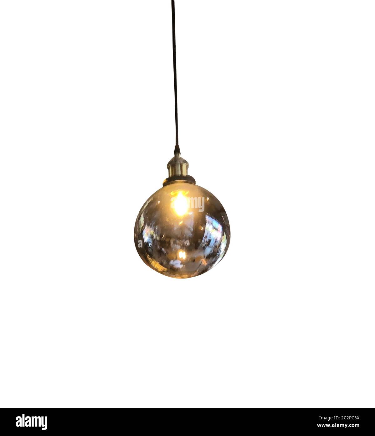 Isolated on white shining light ball Stock Photo - Alamy