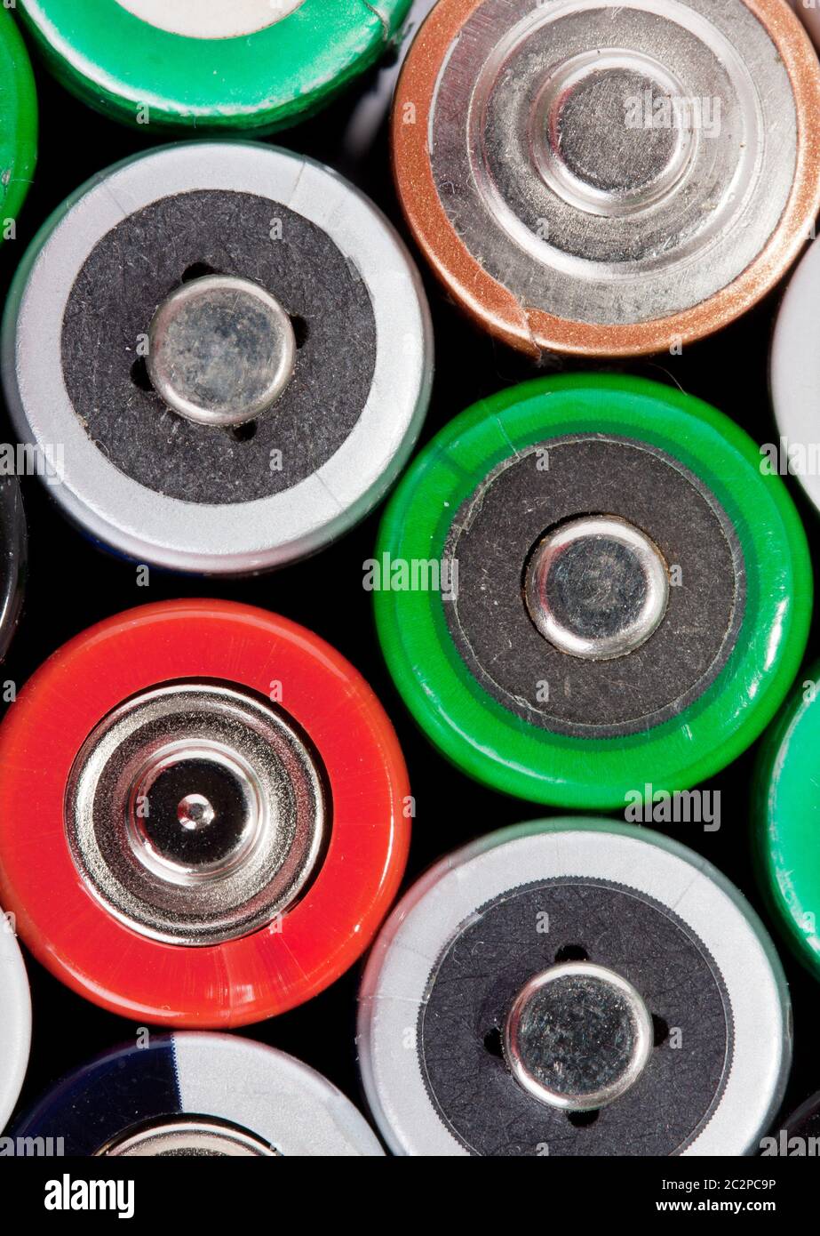 Many colorful batteries. Use for background or texture Stock Photo - Alamy