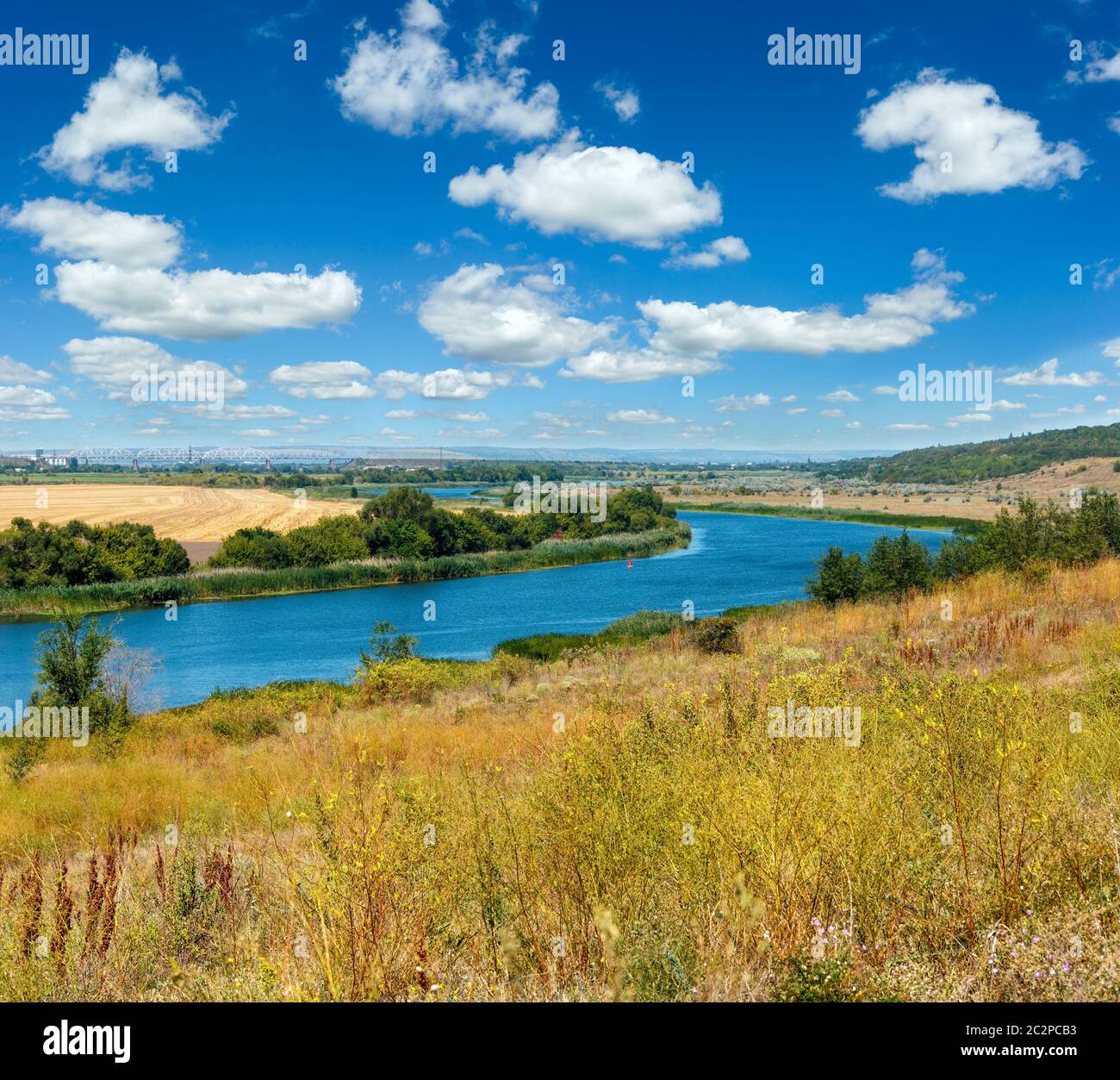 Summer Southern Bug river, Ukraine Stock Photo - Alamy