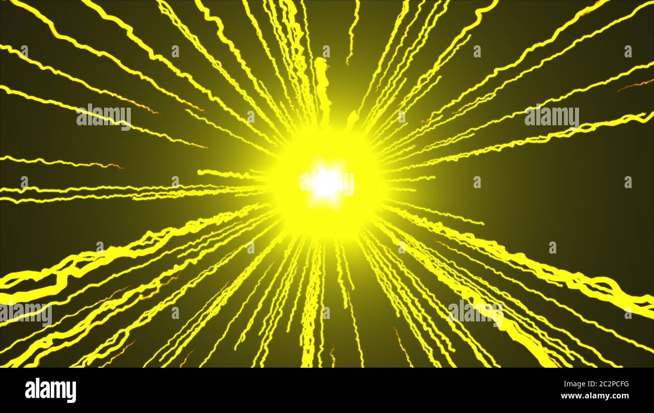 Computer generated abstract background from many lightning from a ...