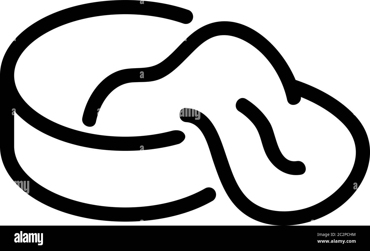 slime chemical fluid in container icon vector outline illustration ...