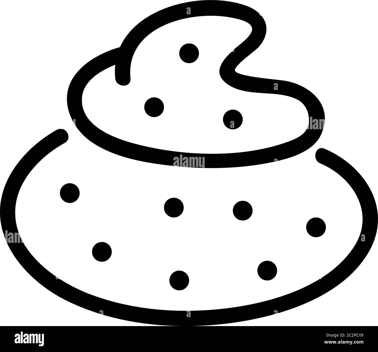 slime in poop form icon vector outline illustration Stock Vector Image ...