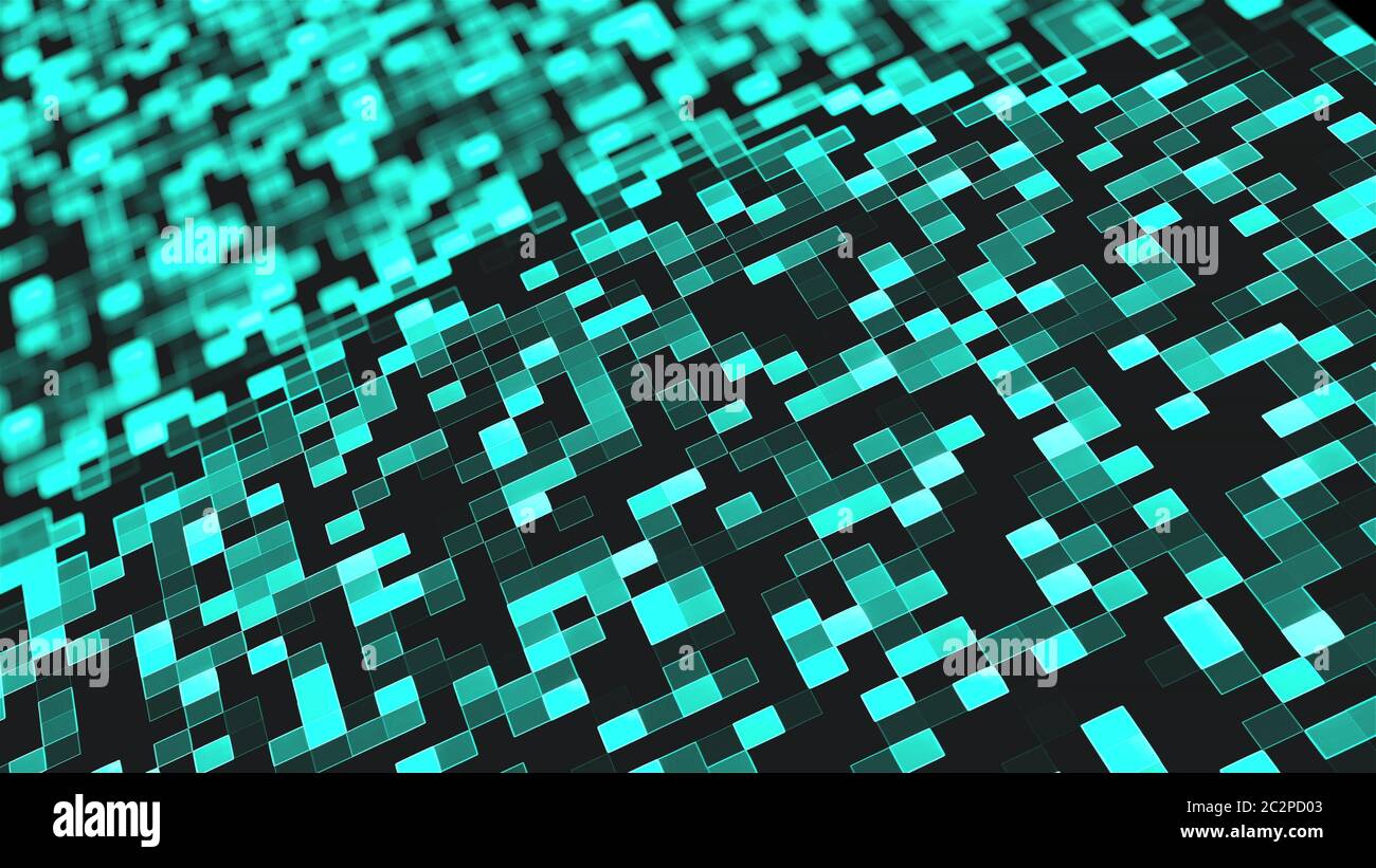 Computer generated abstract technology background with mosaic of square ...
