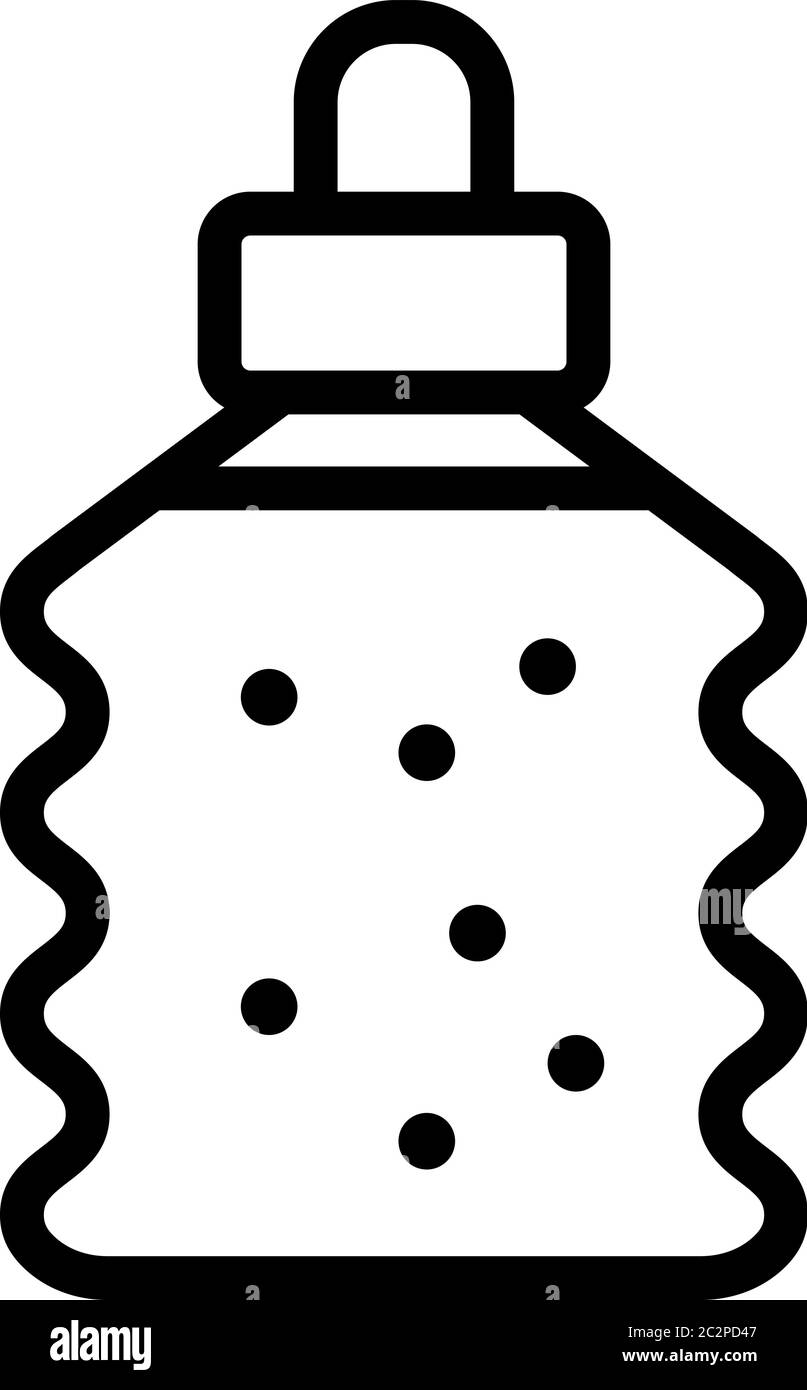 slime liquid bottle icon vector outline illustration Stock Vector Image ...