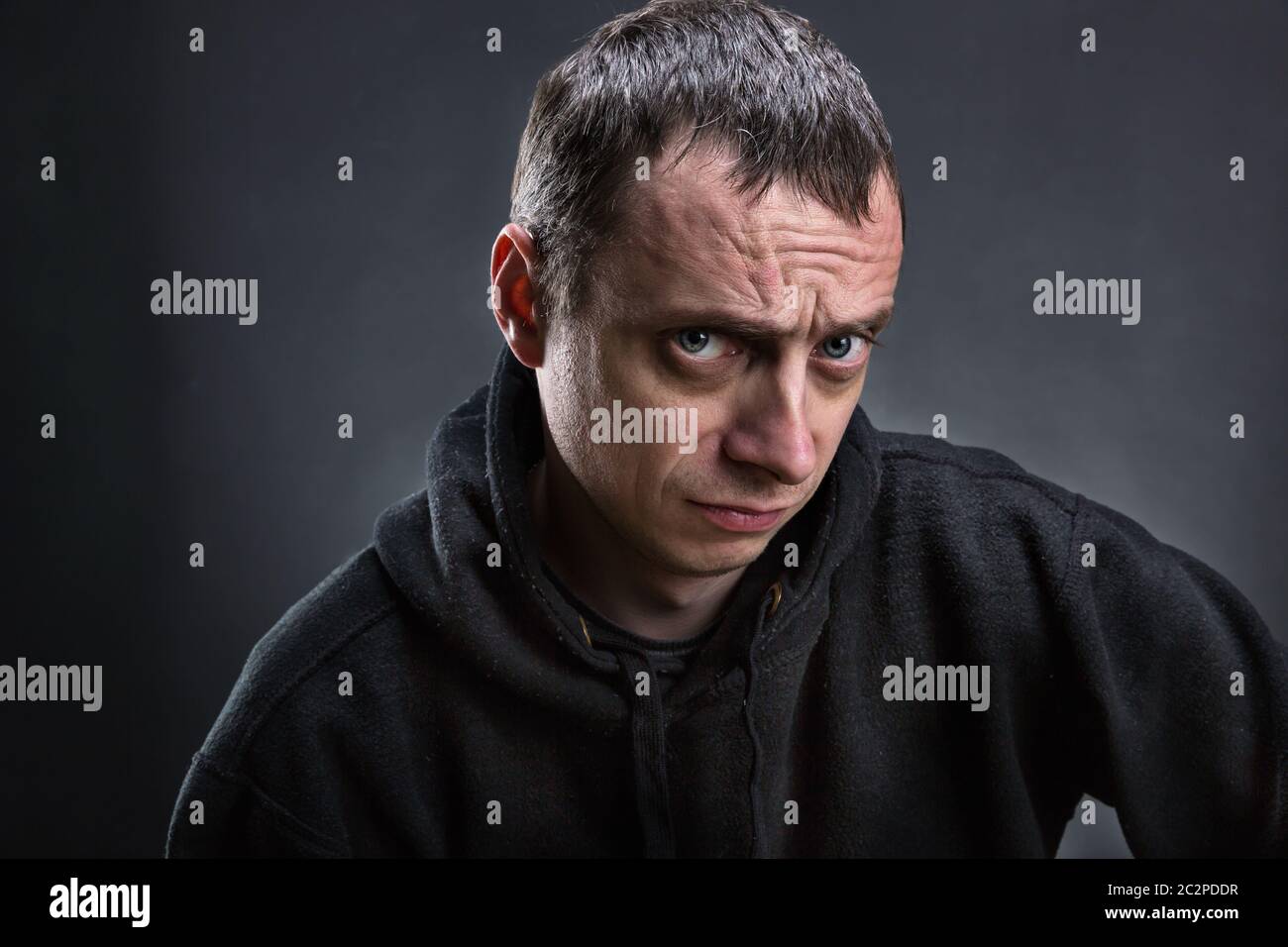 Portrait angry grey haired man hi-res stock photography and images - Alamy