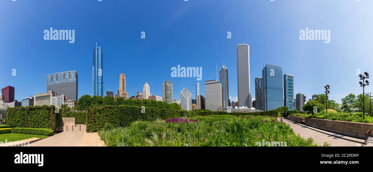Millenium park, Chicago, Illinois USA Stock Photo - Alamy