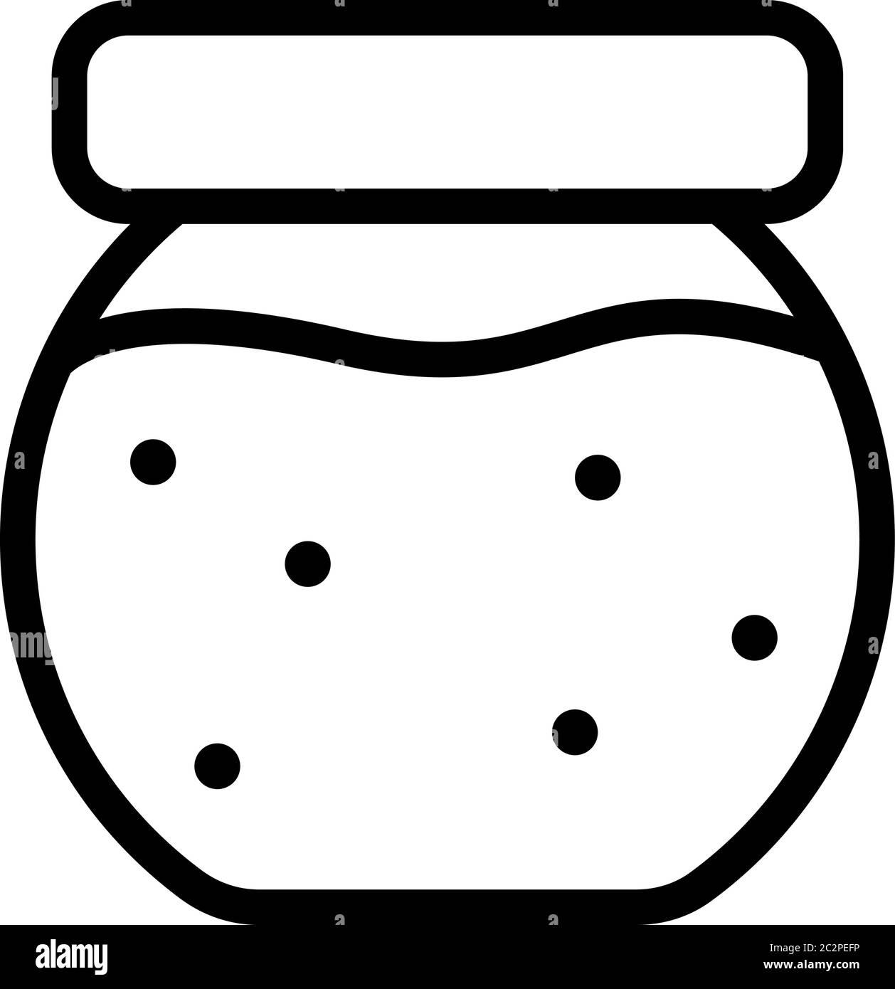 slime in glass bottle icon vector outline illustration Stock Vector ...