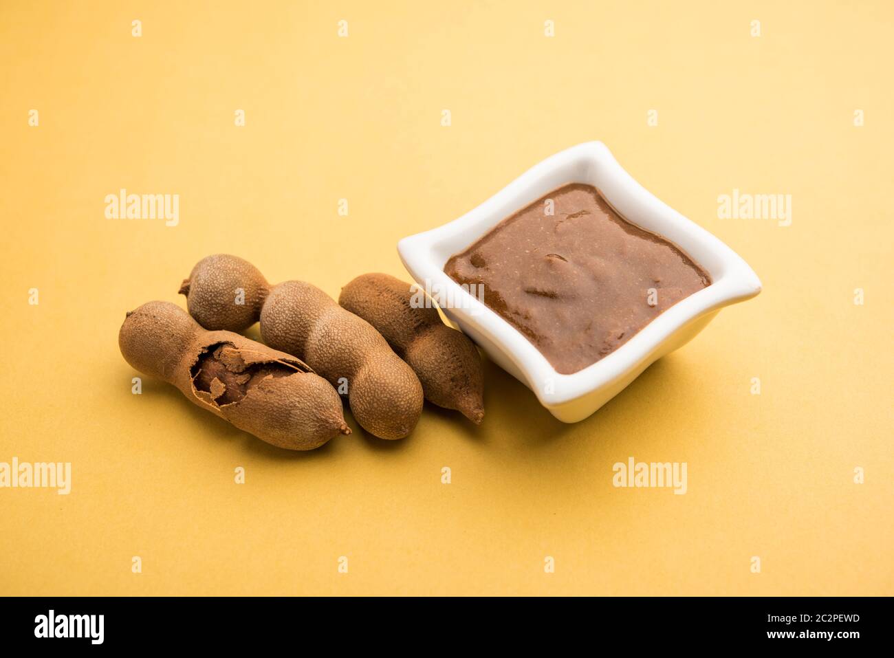 Tamarind Or Imli Fresh Puree, Paste from Pulp Stock Photo - Alamy