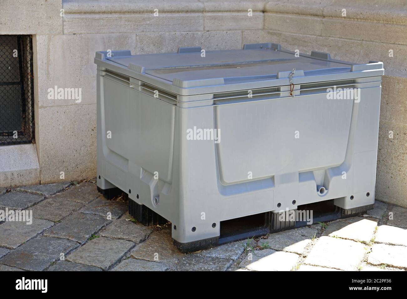 Pallet Box for Cargo Transport Plastic Container Stock Photo - Alamy