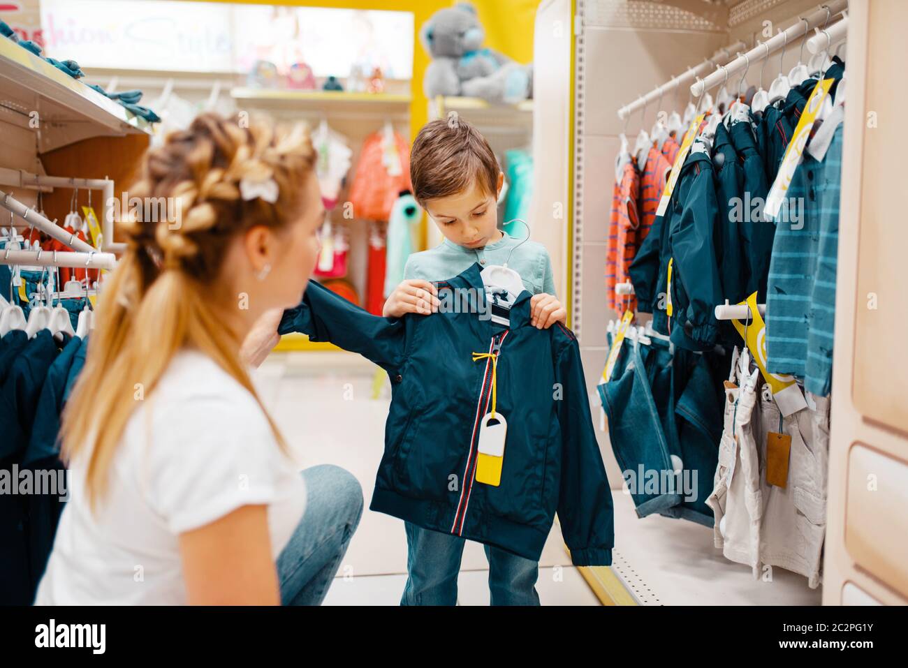 Kids Buying Clothes