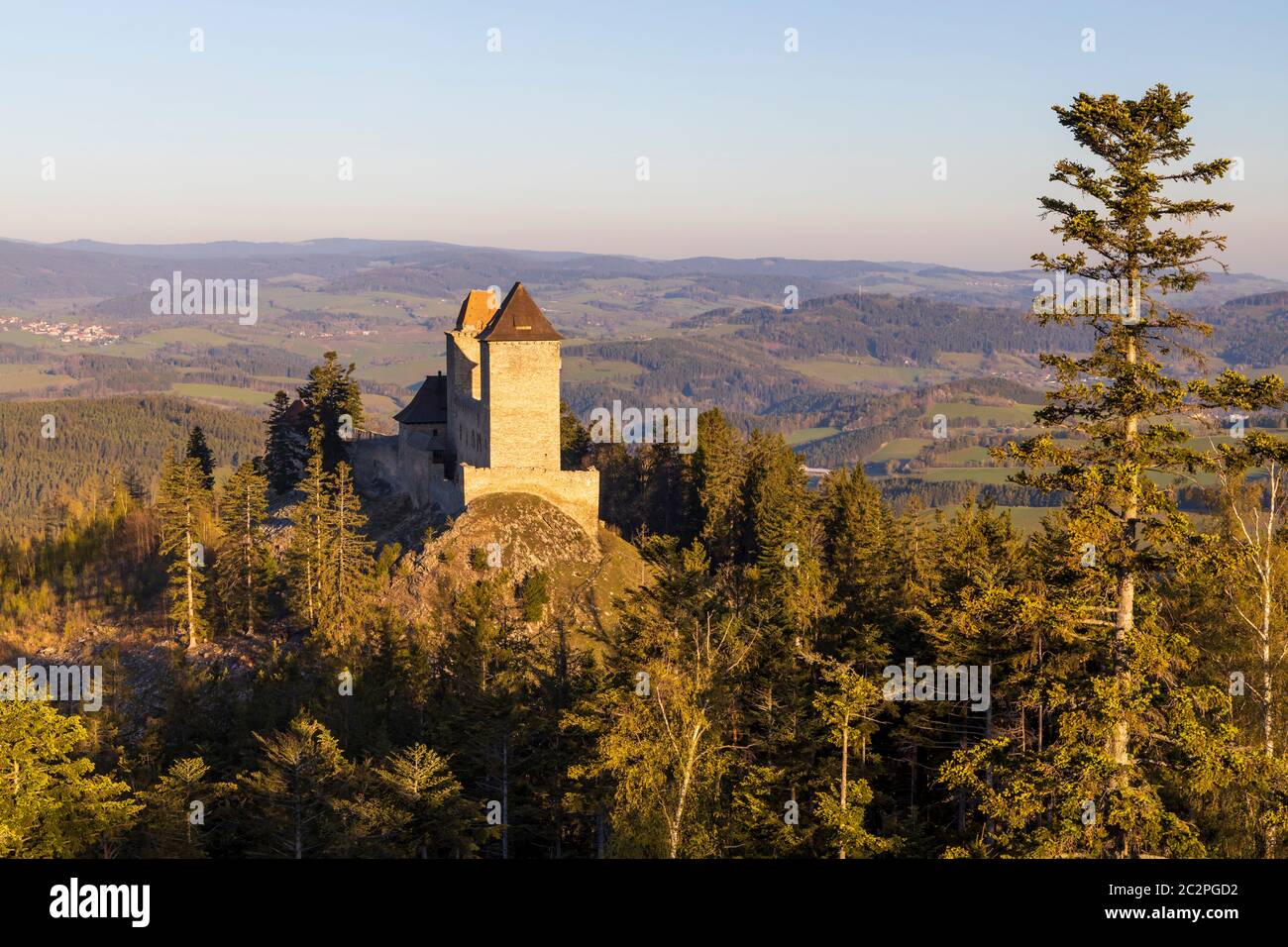 Kasperk castle in Sumava, Czech Republic Stock Photo - Alamy