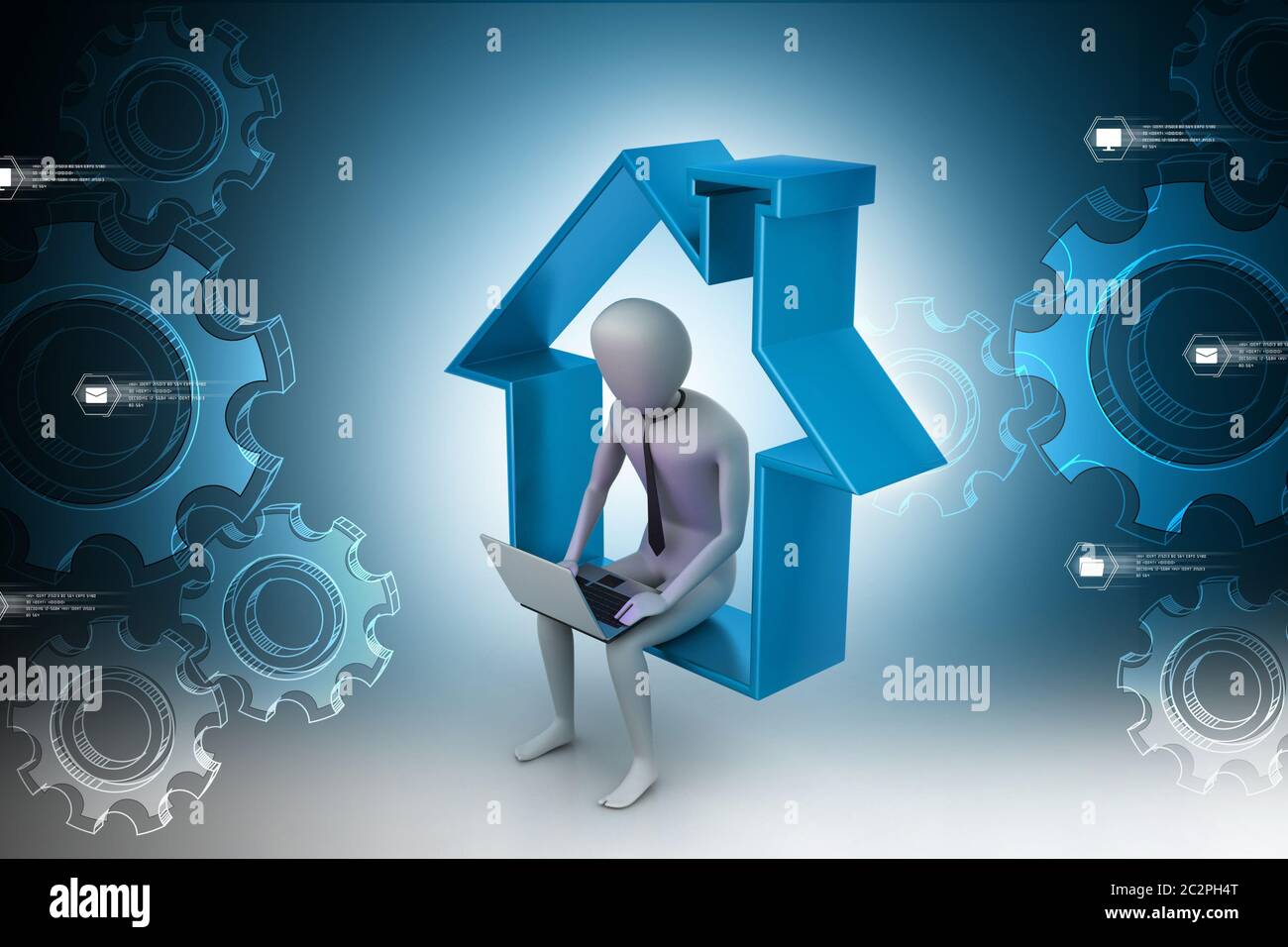 Work at home concept Stock Photo - Alamy
