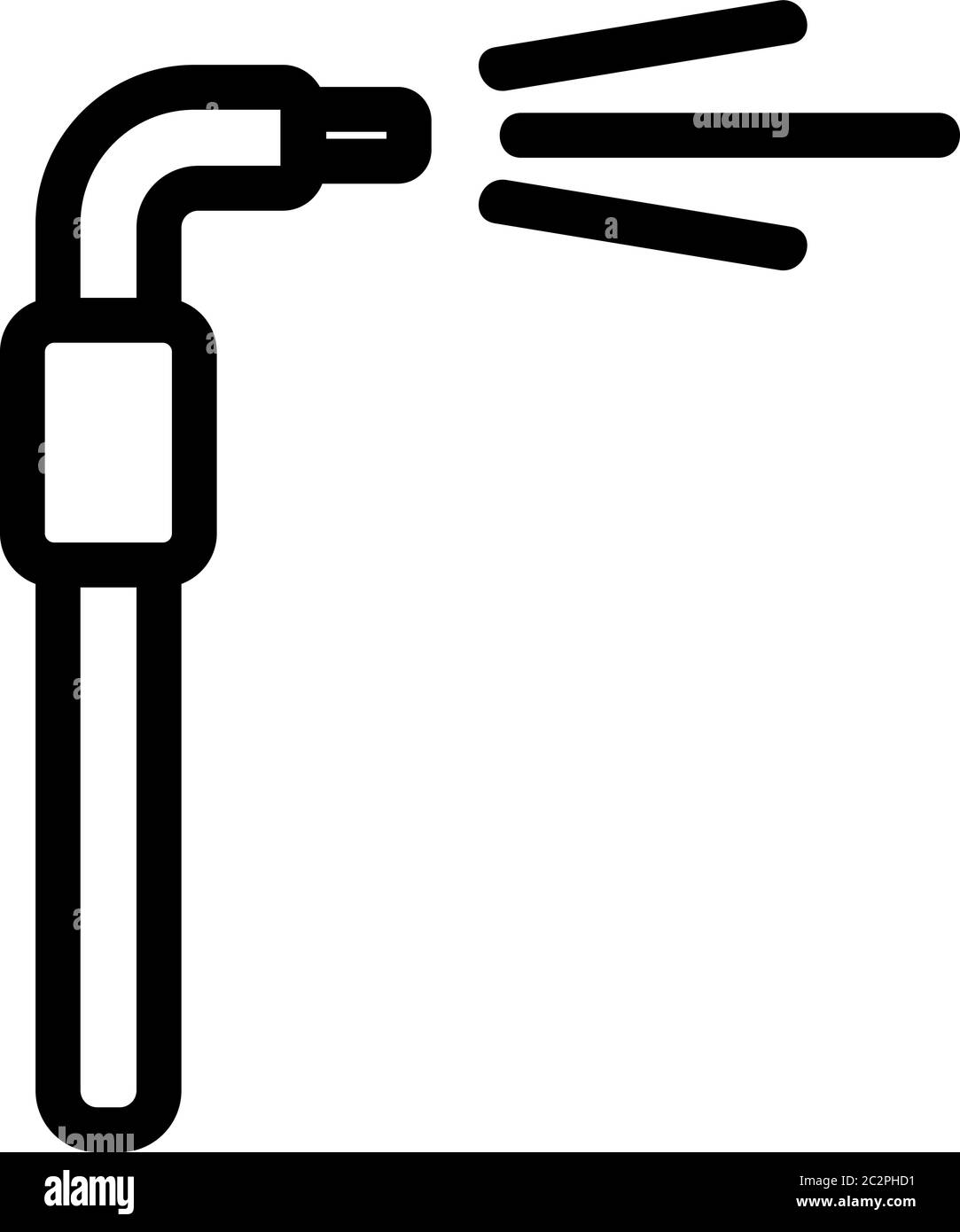 pressure washer equipment detail icon vector outline illustration Stock ...