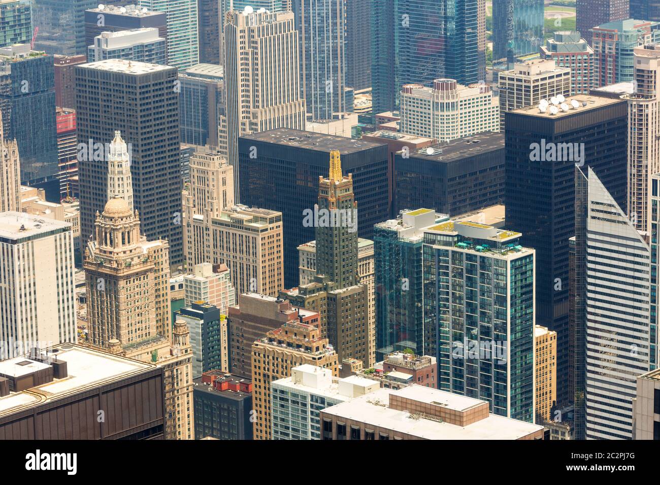 Chicago downtown closeup, Illinois USA Stock Photo - Alamy