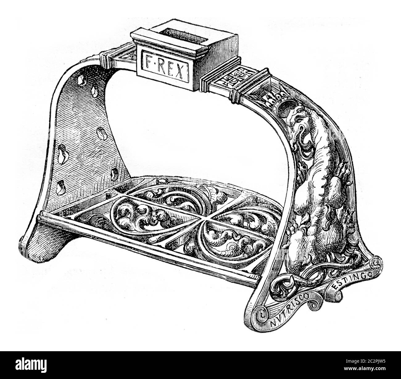 One of Francis I calipers at the Museum of Cluny, vintage engraved ...