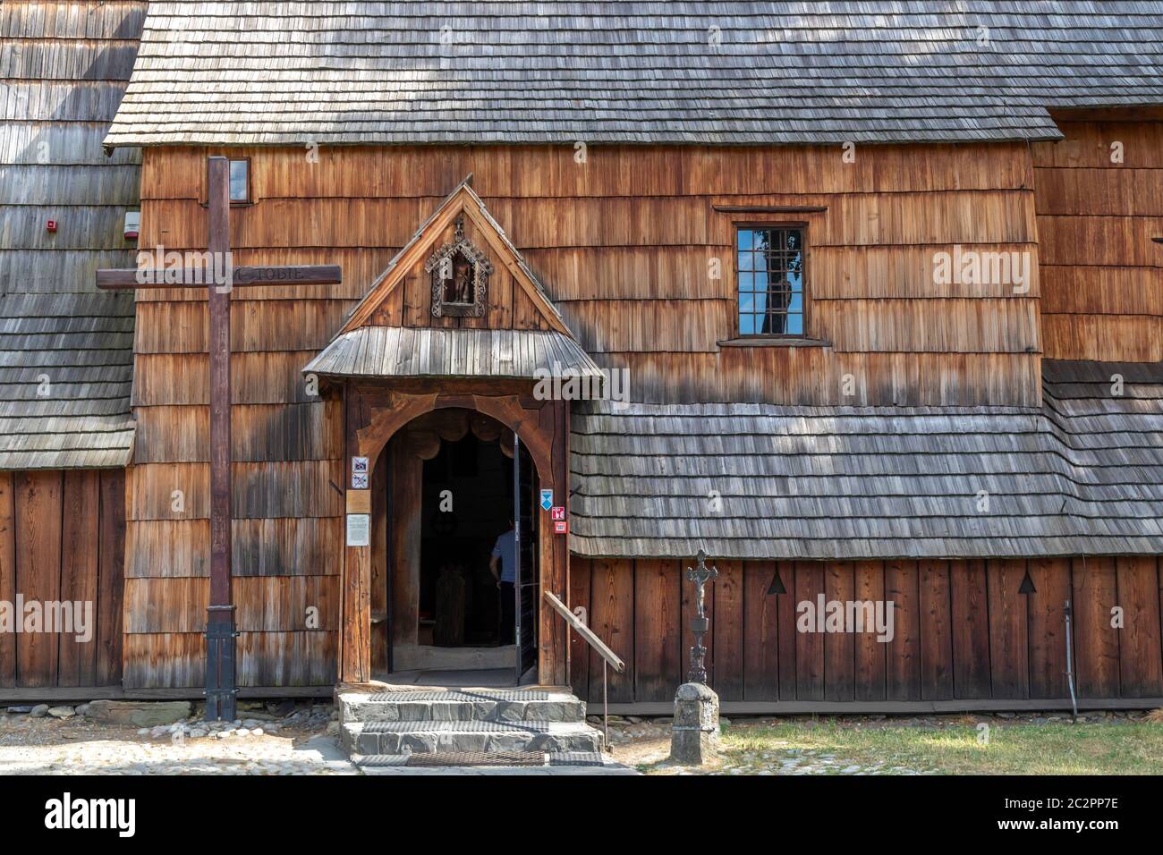wooden church in Debno, Poland Stock Photo - Alamy