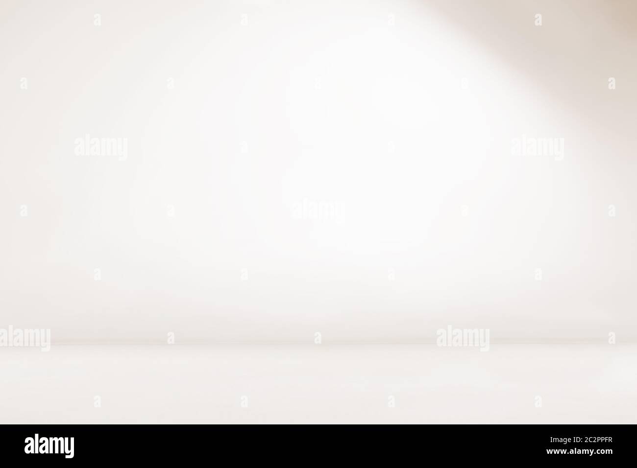 Empty white room. Seamless white photography backdrop. Infinity curve ...