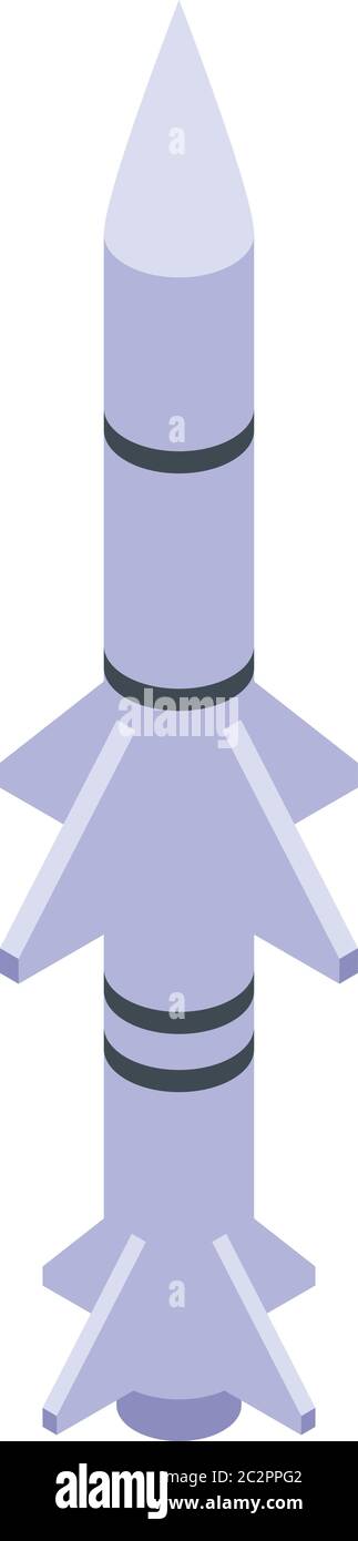 Jet missile icon, isometric style Stock Vector Image & Art - Alamy