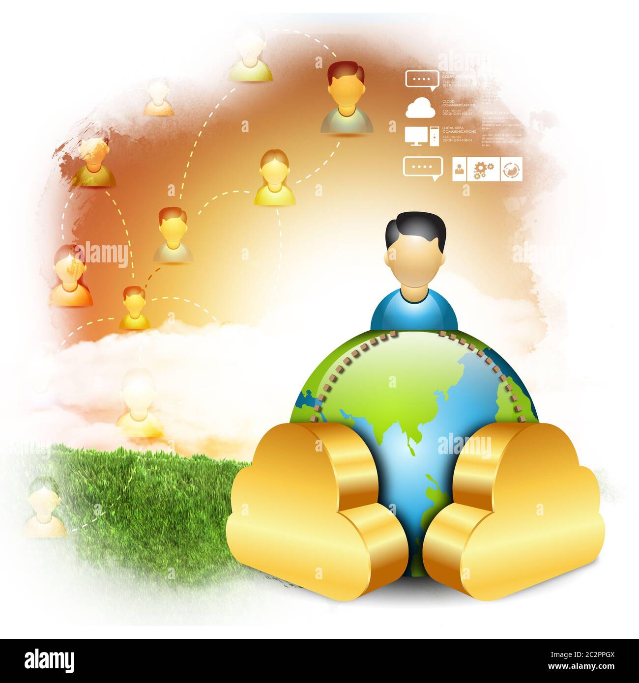 Social digital share symbol Cut Out Stock Images & Pictures - Alamy