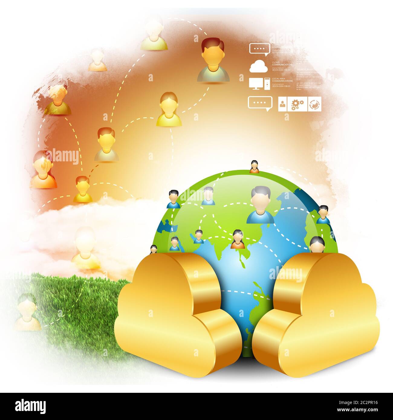 Social interaction technology Cut Out Stock Images & Pictures - Alamy