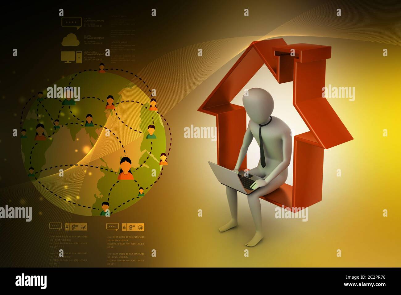 Work at home concept Stock Photo - Alamy