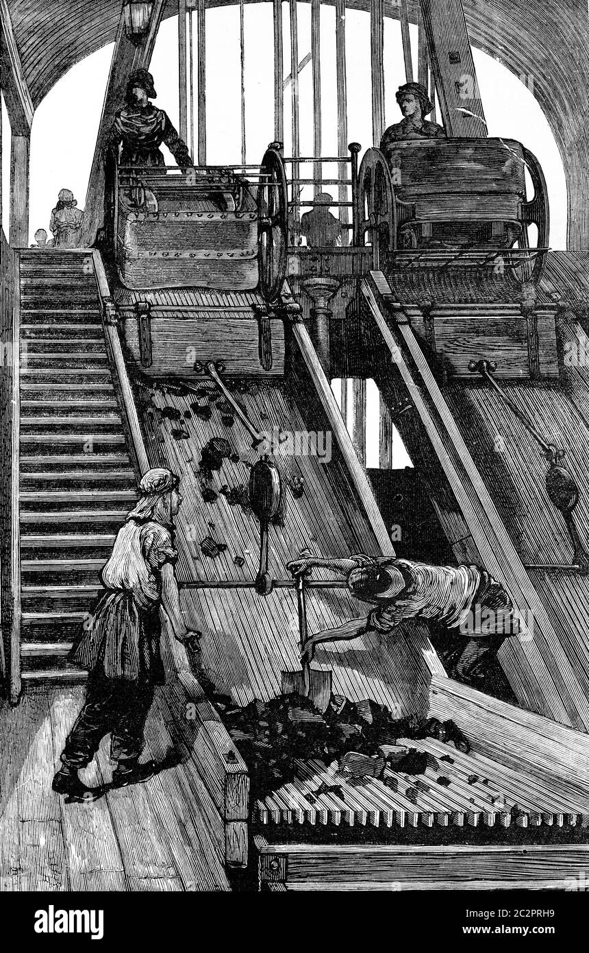 Metal sorting machine Black and White Stock Photos & Images - Alamy