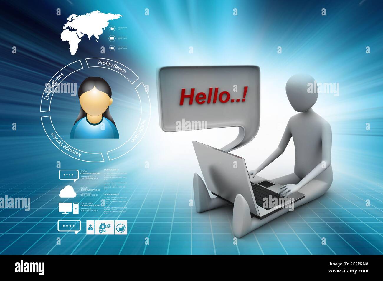 Person chatting hi-res stock photography and images - Alamy