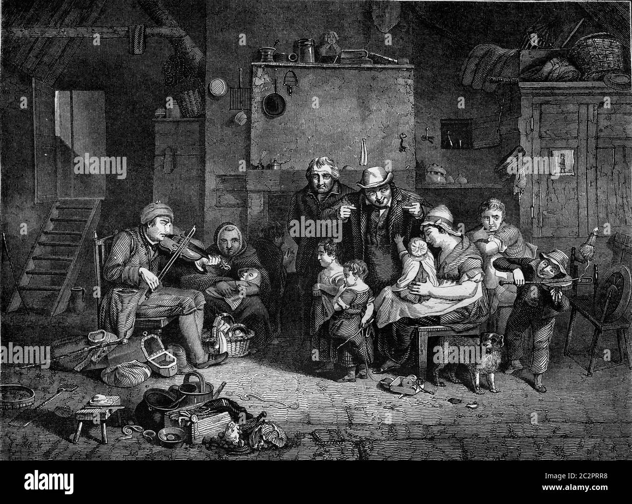 Old blind man antique hi-res stock photography and images - Alamy
