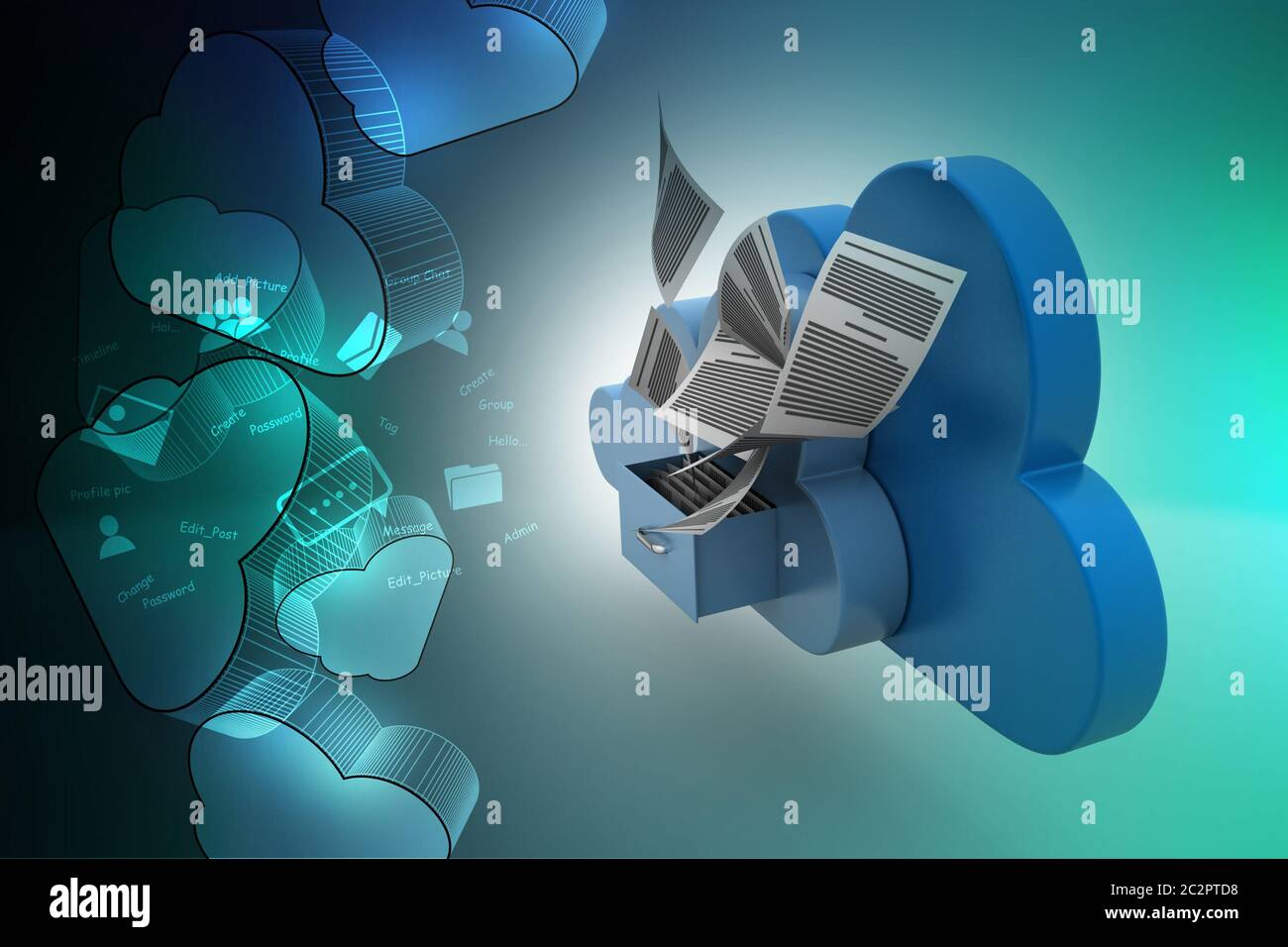 Navigation software blue concept hi-res stock photography and images ...