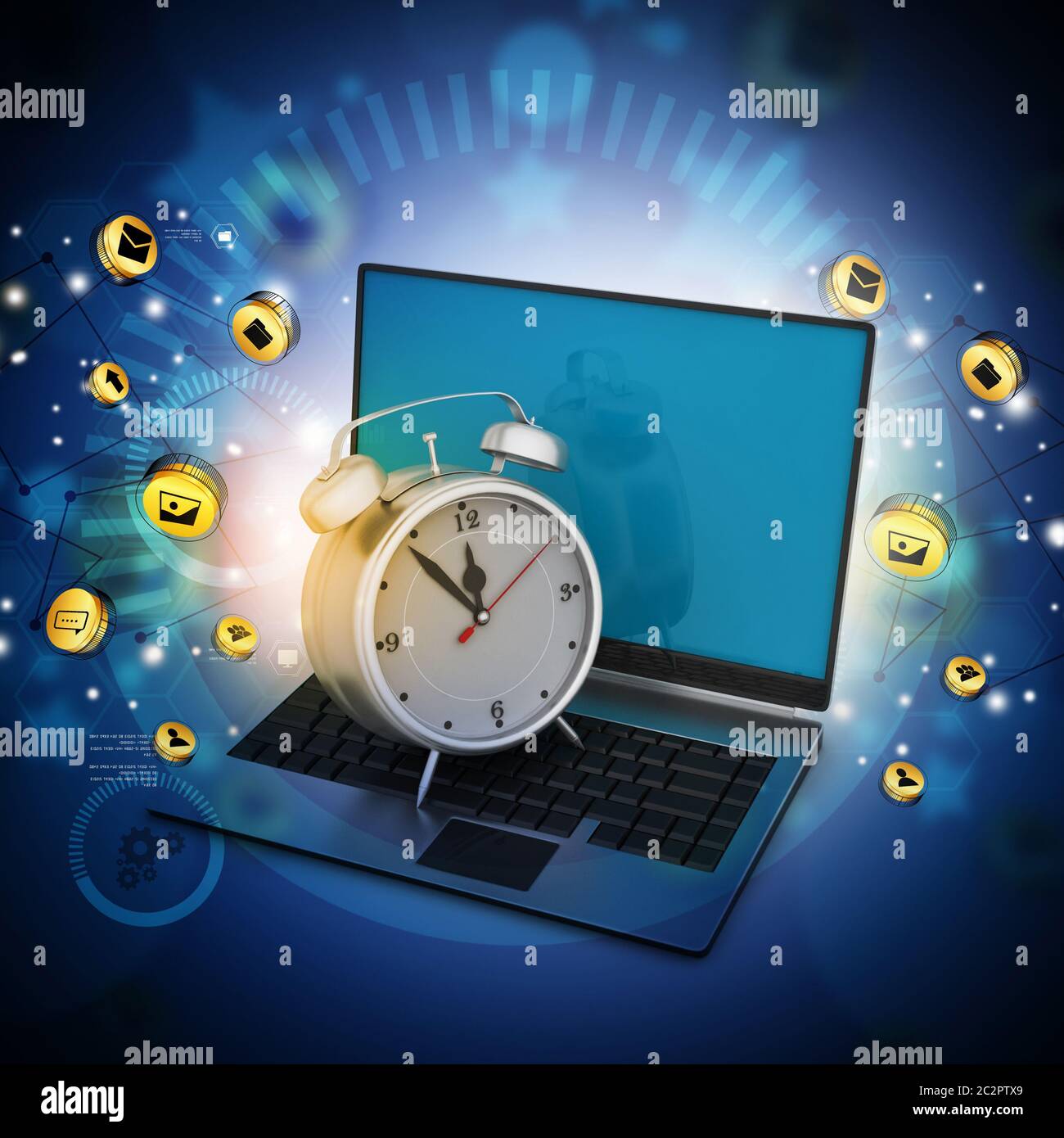Second laptop hi-res stock photography and images - Alamy