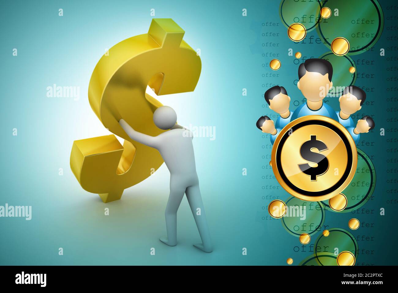 People with dollar sign Stock Photo - Alamy