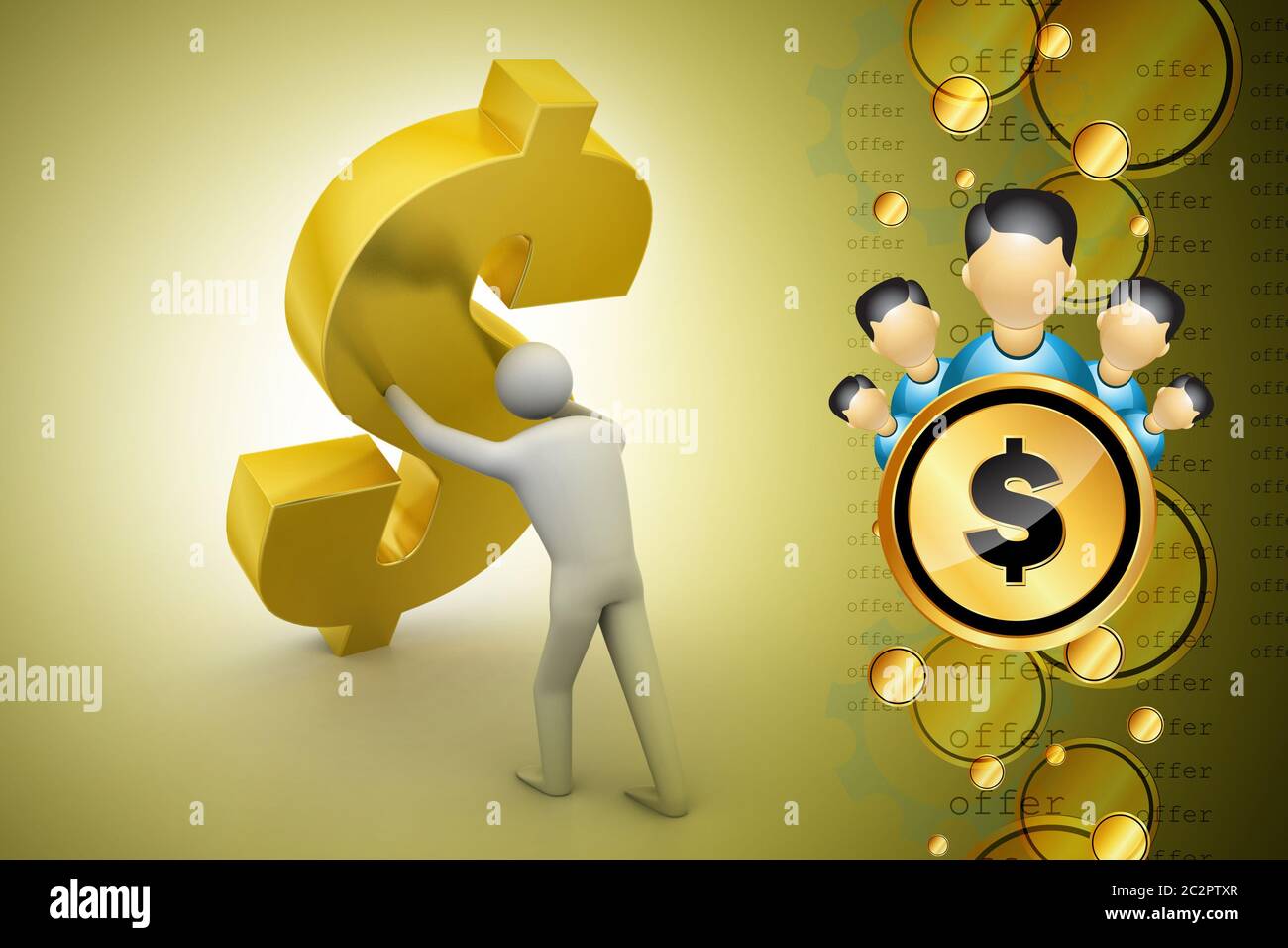 People with dollar sign Stock Photo - Alamy