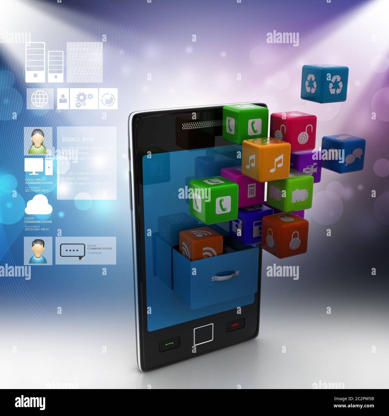 application icon concept Stock Photo - Alamy