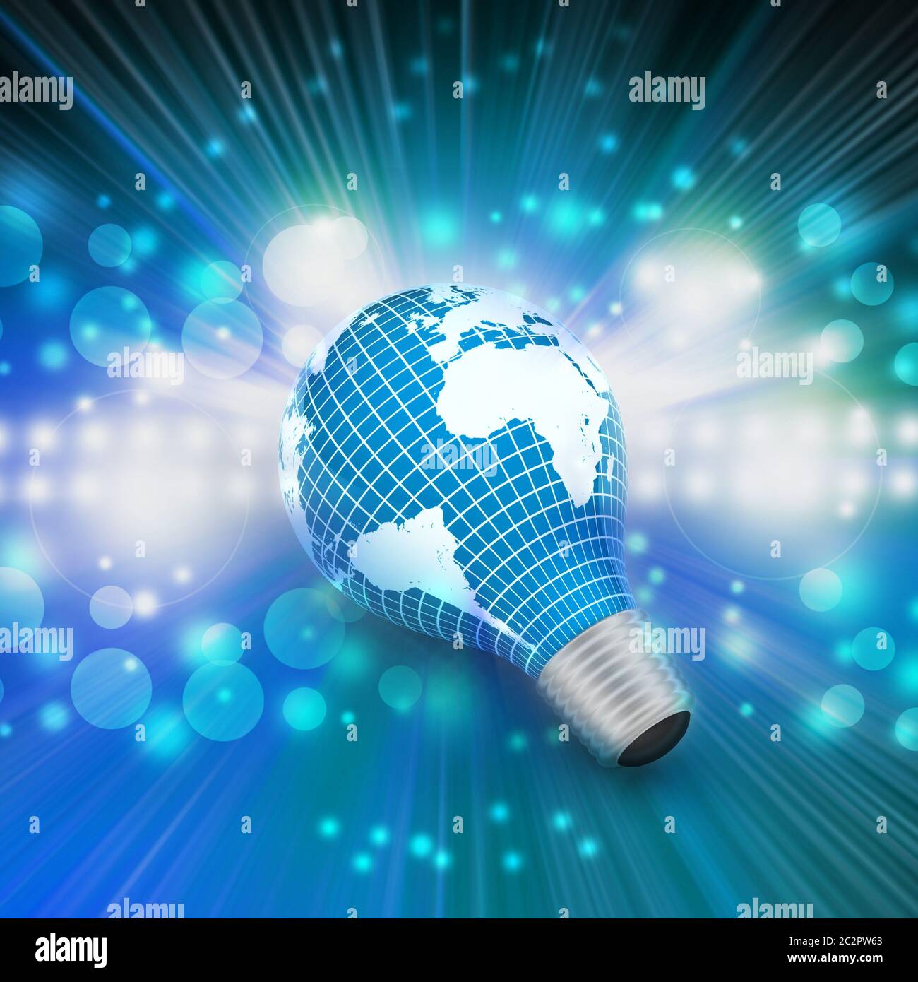 Electric world map hi-res stock photography and images - Alamy