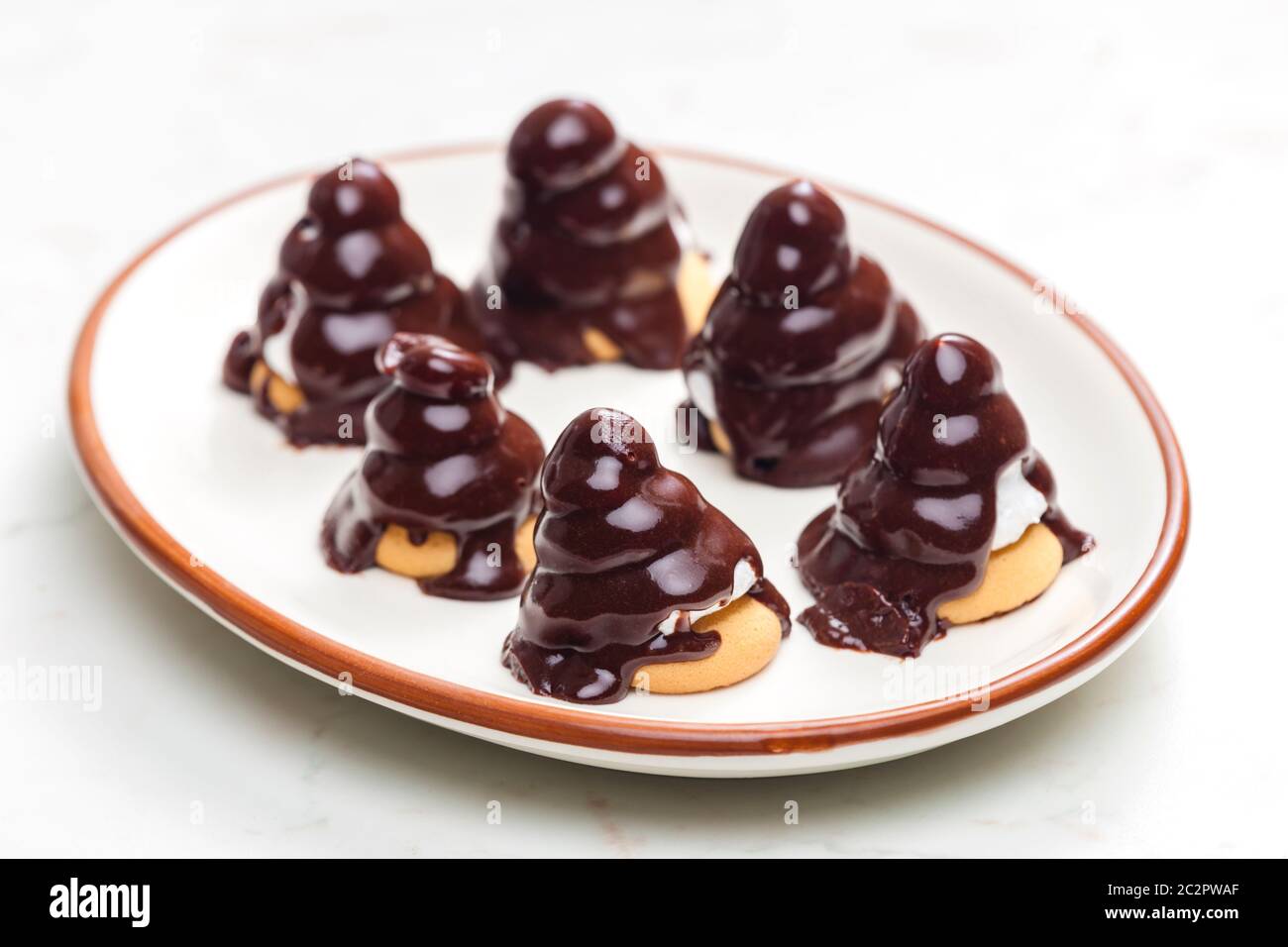 typical Czech dessert called indianek Stock Photo - Alamy