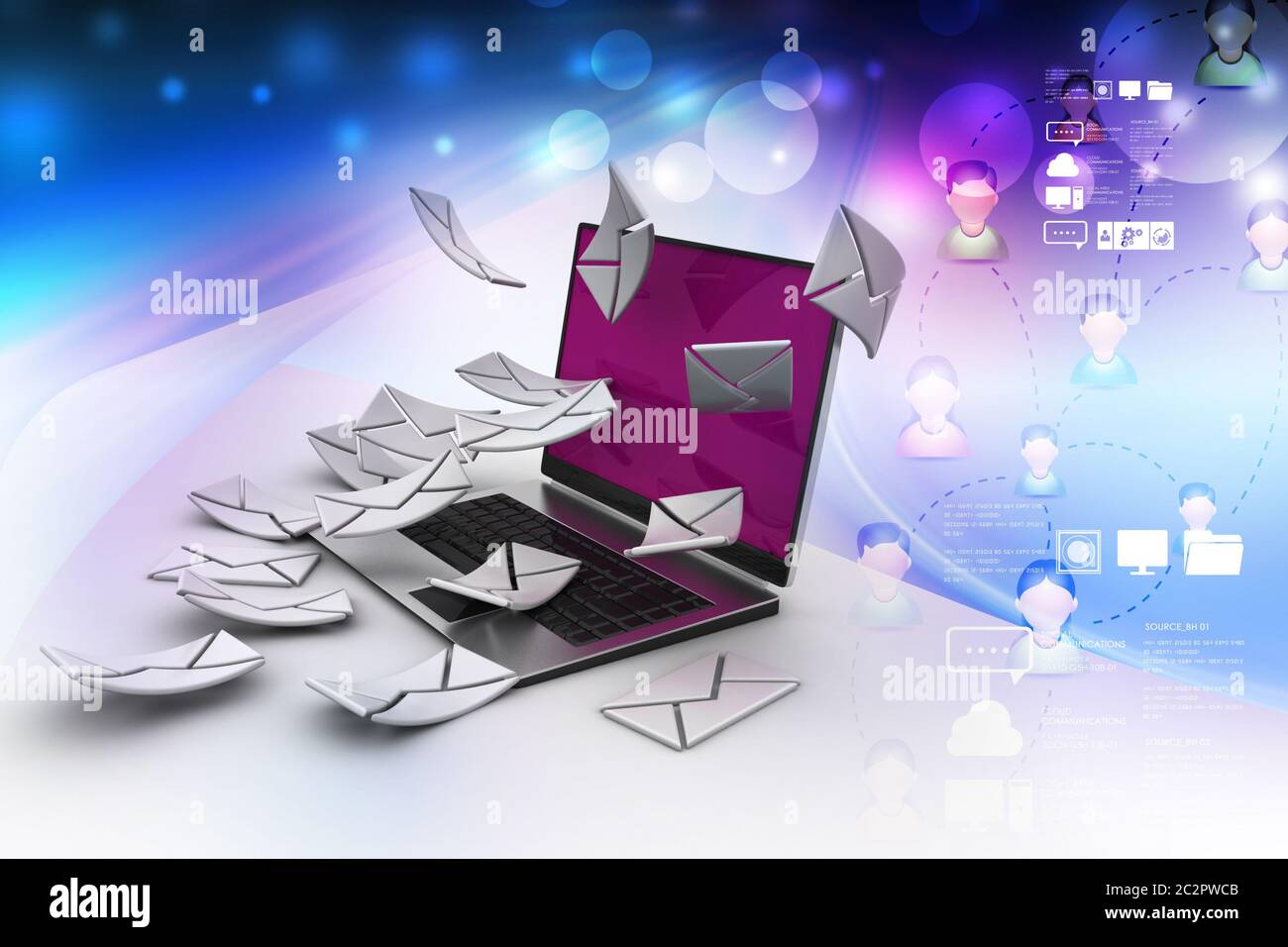 Technology laptop envelope hi-res stock photography and images - Alamy