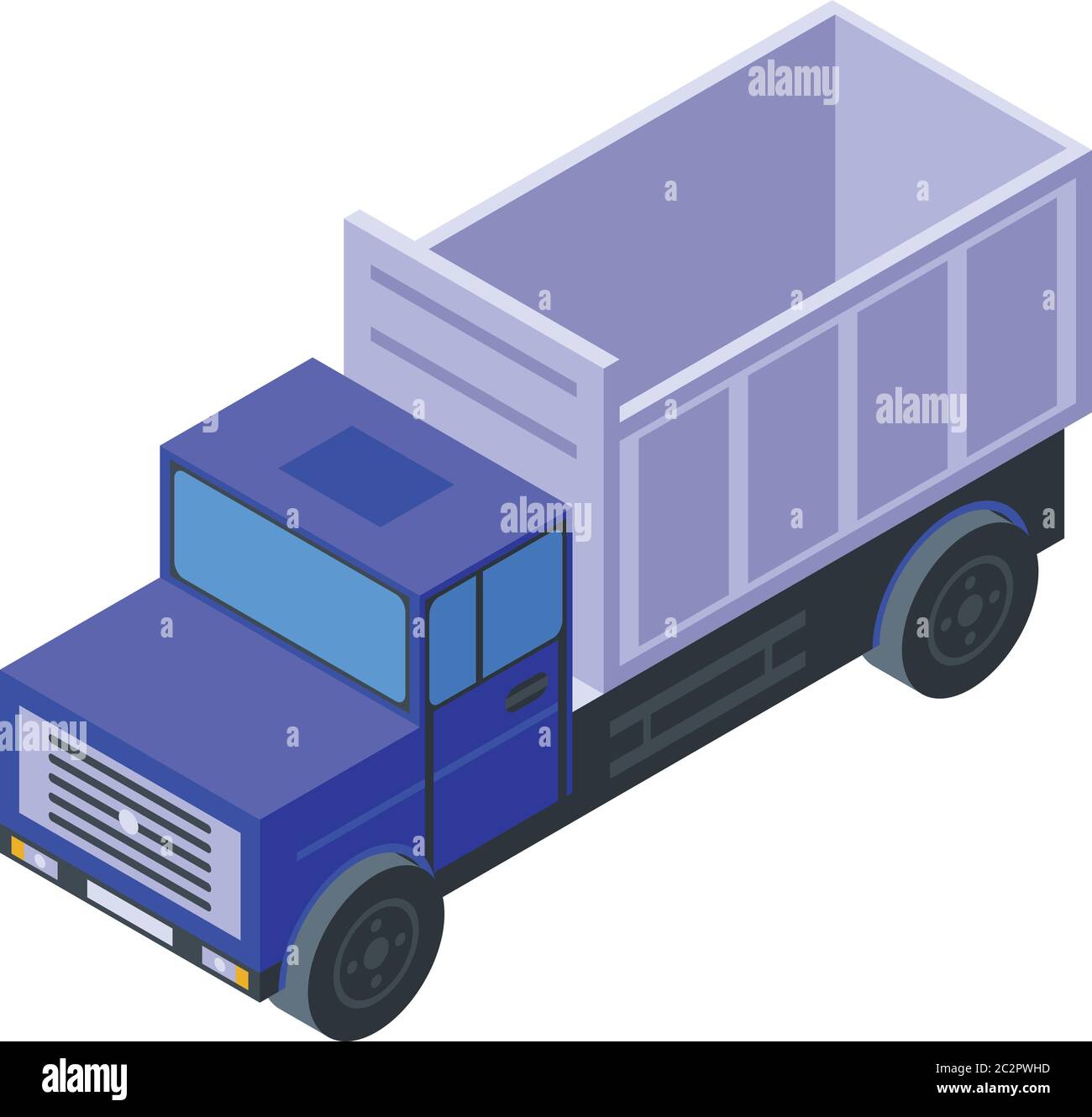 Construction tipper icon, isometric style Stock Vector Image & Art - Alamy